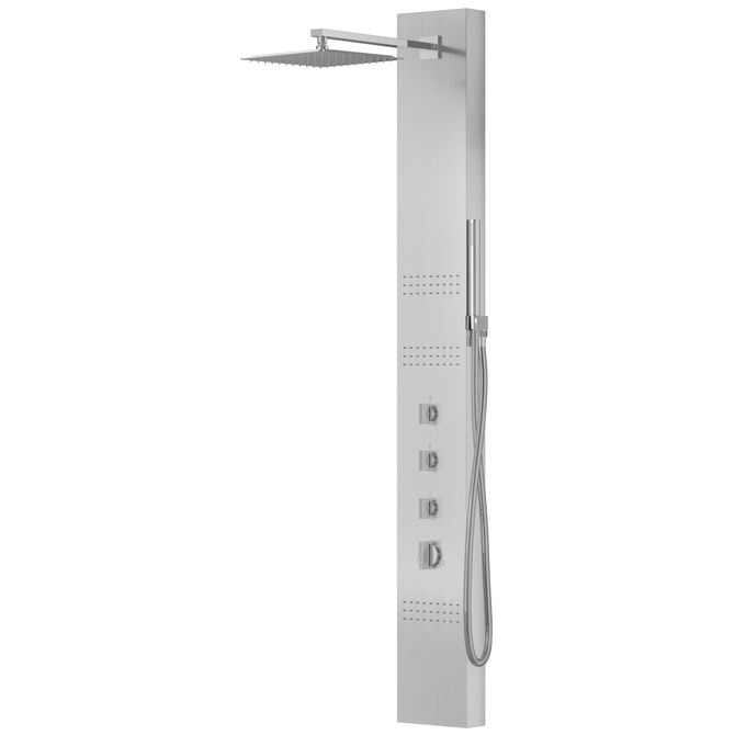 Corsan NEO shower panel Mixer steel Steel \ No \ Mixer \ No | SHOP ...